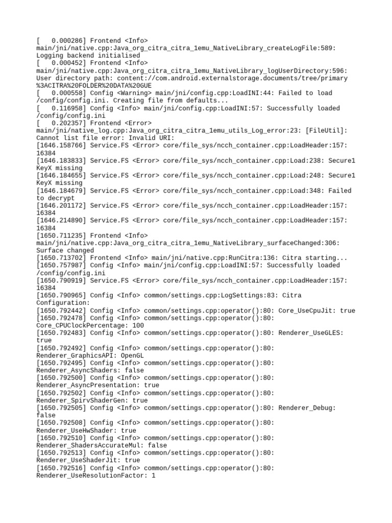 citra_log.txt.old | Download Free PDF | Computer Architecture | Computing