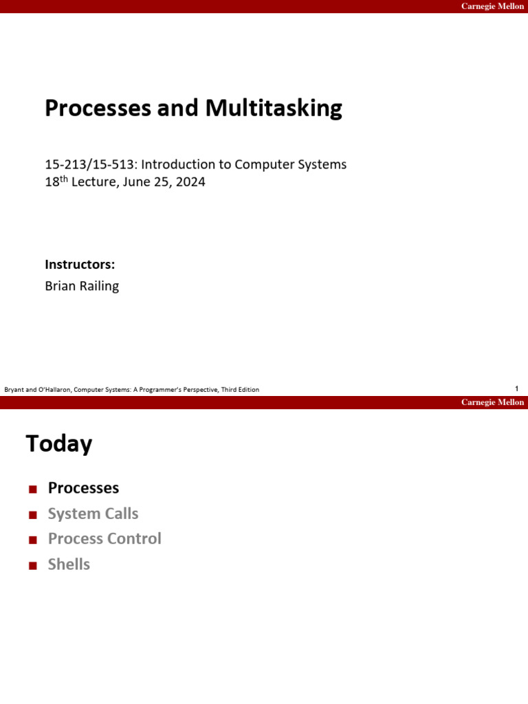 18-processes | Download Free PDF | Process (Computing) | Central Processing Unit