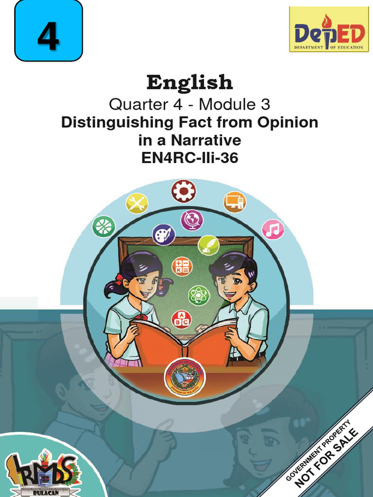 English 4 - Quarter 4- Module 3 fact opinion | PDF