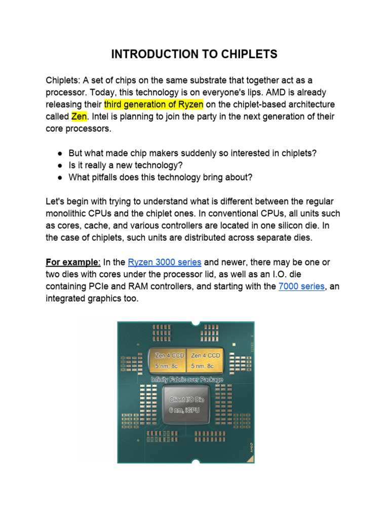 Chiplets | PDF | Graphics Processing Unit | Semiconductor Device Fabrication