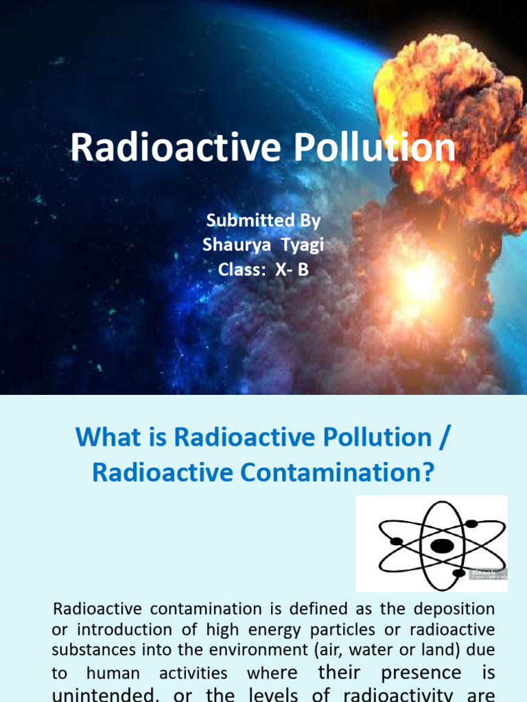 Radioactive Pollution Definition