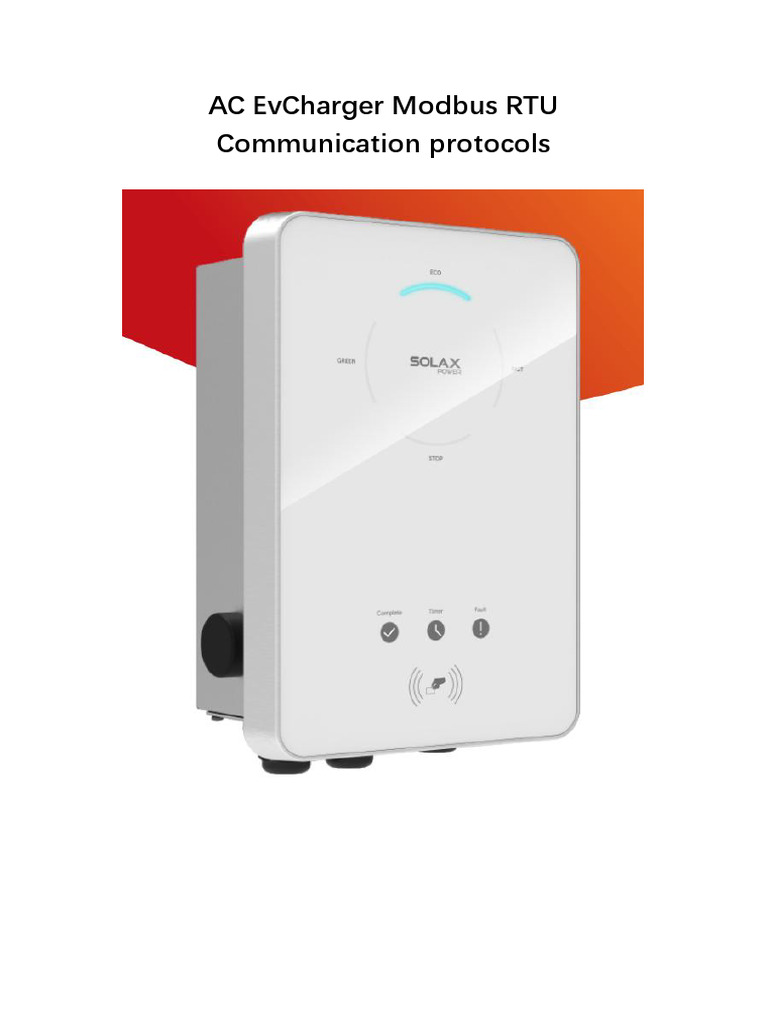 EvCharger ModbusRTU V2 8 | PDF | Computing | Computer Engineering