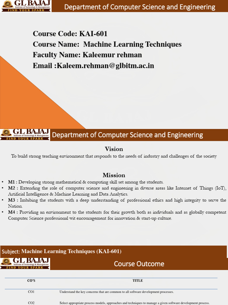 Machine Learning Techniques Unit-1 (KAI-601) | PDF | Machine Learning | Support Vector Machine