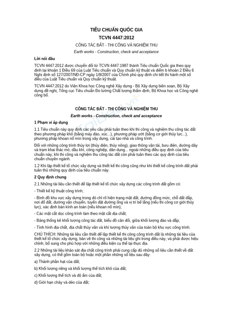 TCVN 4447 2012 8937 | PDF