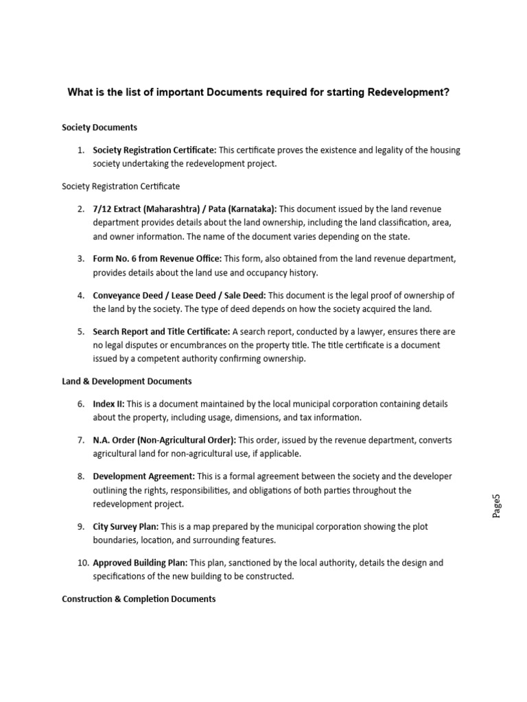 What Is The List of Important Documents Required For Starting ...