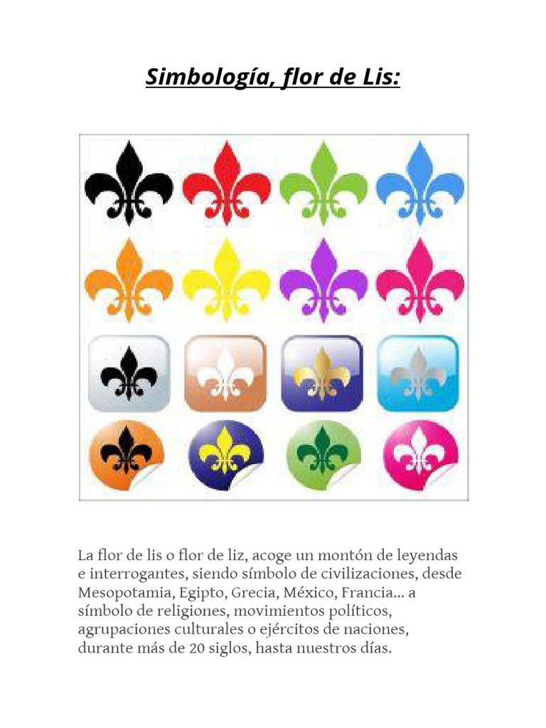 SIMBOLOGÍA, FLOR DE LIS | PDF | Alquimia