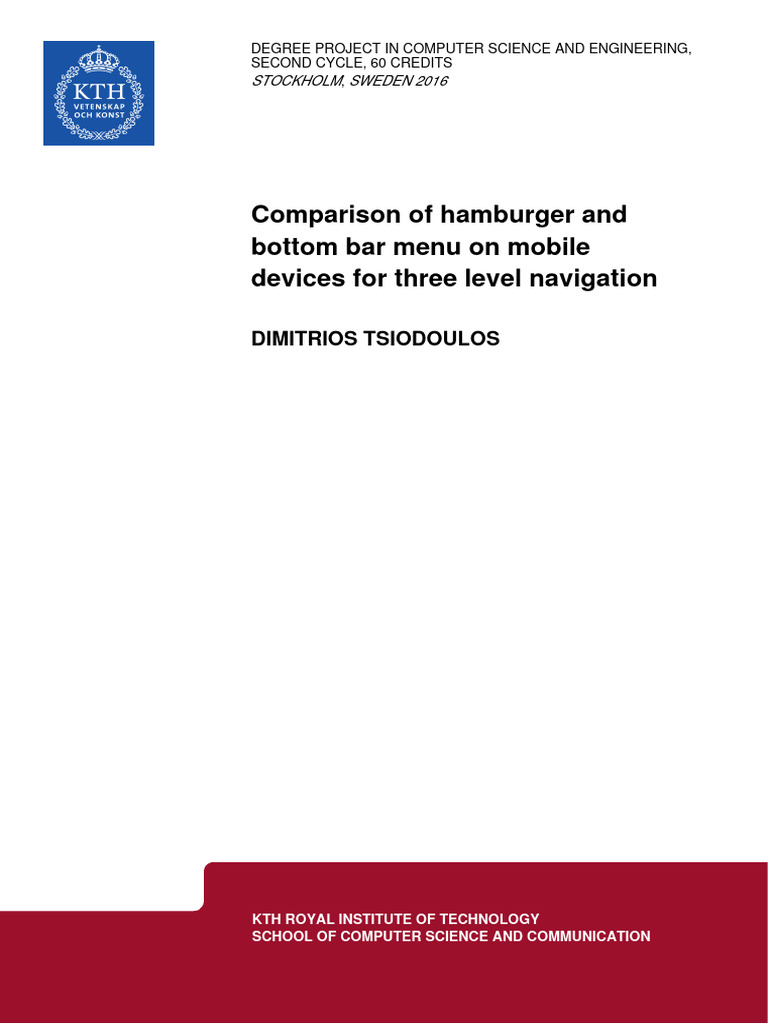Hamburger | PDF | Usability | Graphical User Interfaces
