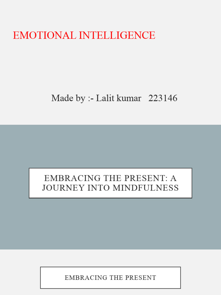 Presentation Lalit | PDF | Self-Improvement