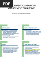 ESMP Guidance and Monitoring Template | PDF | Risk Management
