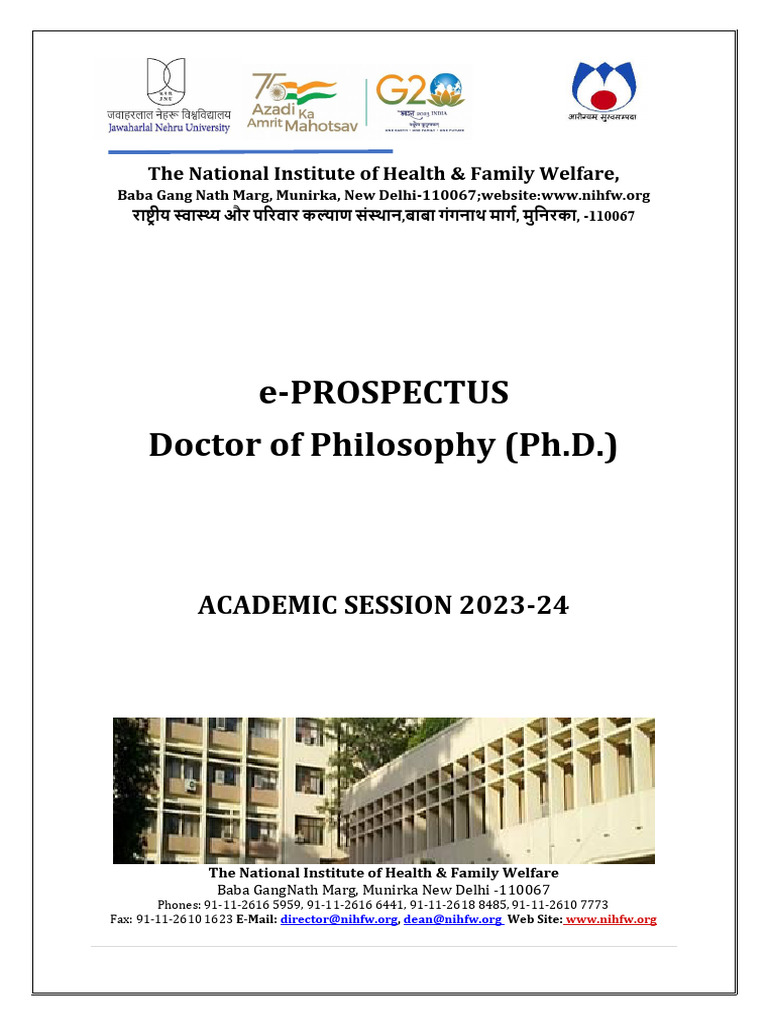PHD Prospectus - Final - 16.10.23 | PDF | Doctor Of Philosophy ...