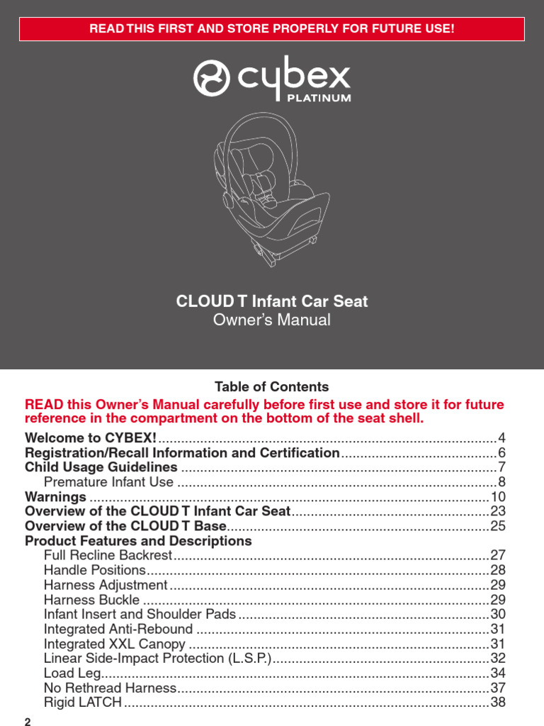 Manual Cibex Cloud T | PDF | Seat Belt | Airbag