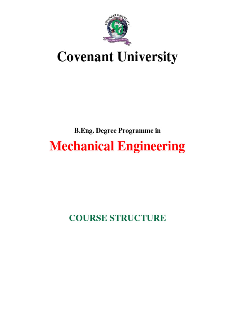 mechanical-engineering--cuu--course_structure-for-beng-programme | PDF | Engineering ...