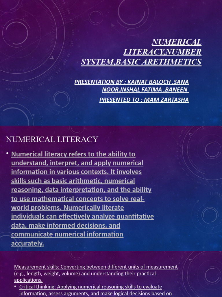 Basic Arithmetic and Number Systems | PDF | Arithmetic | Numbers