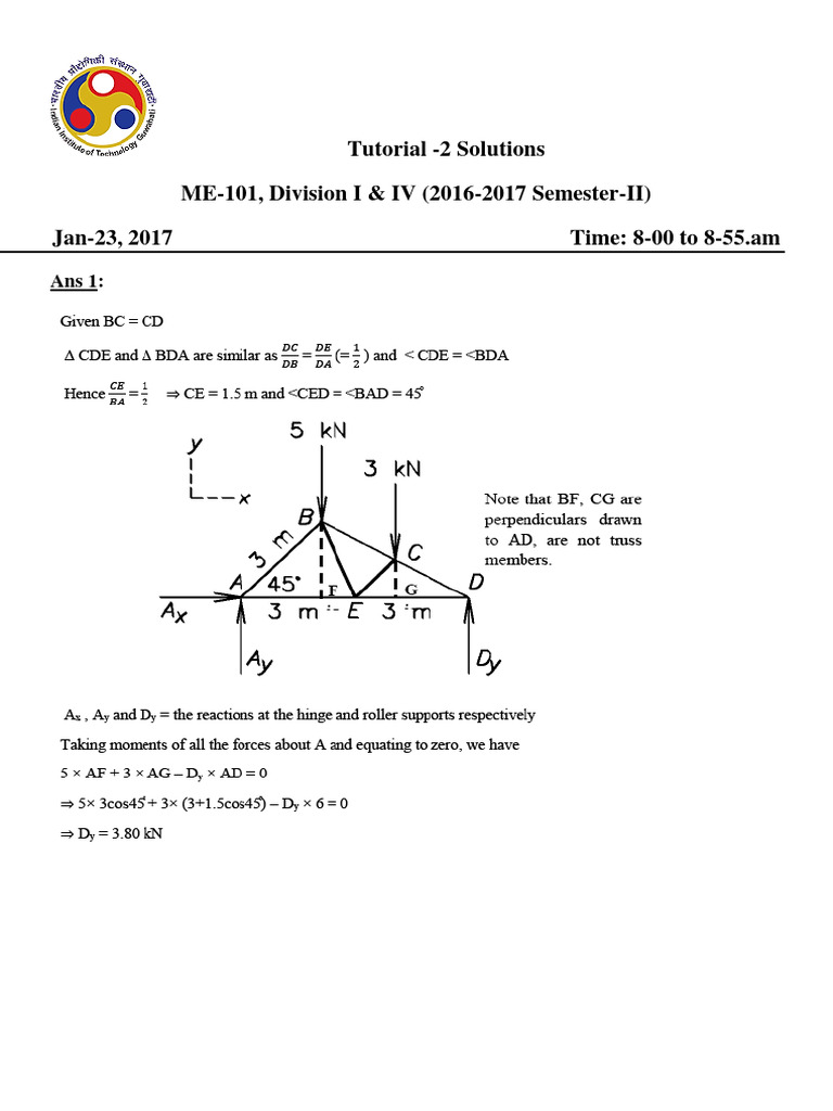 Tutorial-2 Answer | PDF