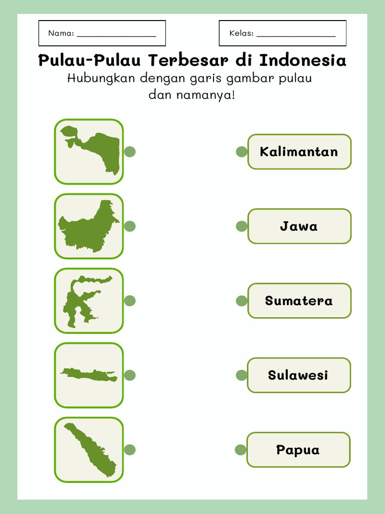 Pulau Terbesar di Indonesia: Gambar dan Nama | PDF | Kajian Bahasa Asing