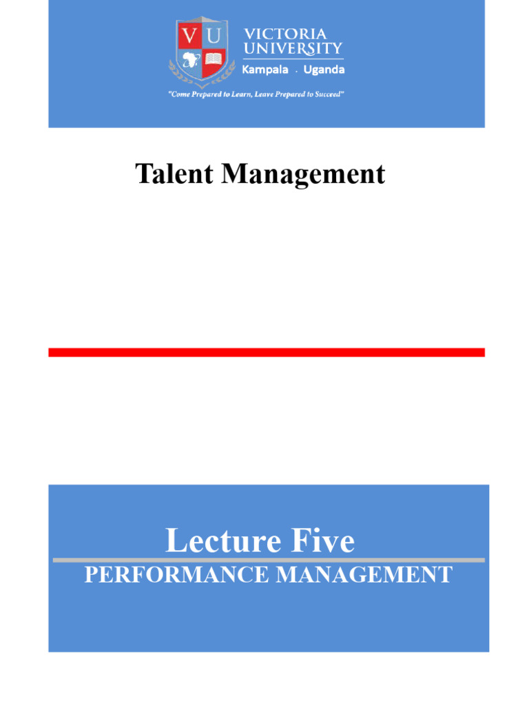 Performance Management | PDF | Goal | Talent Management