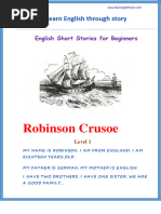 Robinson Crusoe: Easy English Levels | PDF | General Fiction
