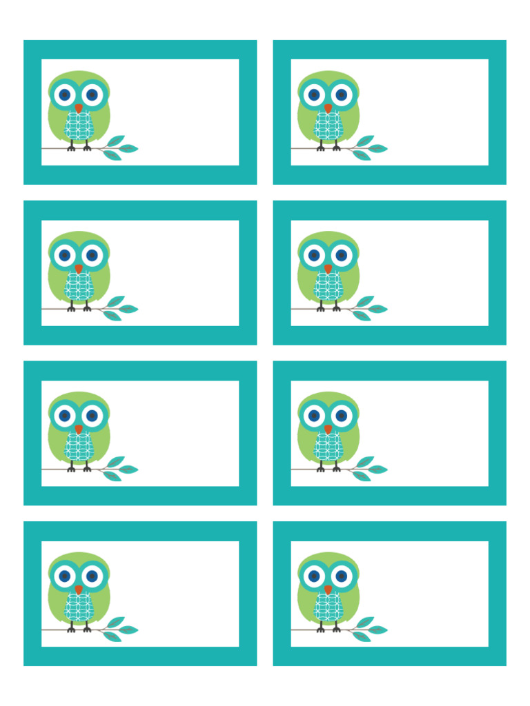 Label Owl Blank 100 | PDF
