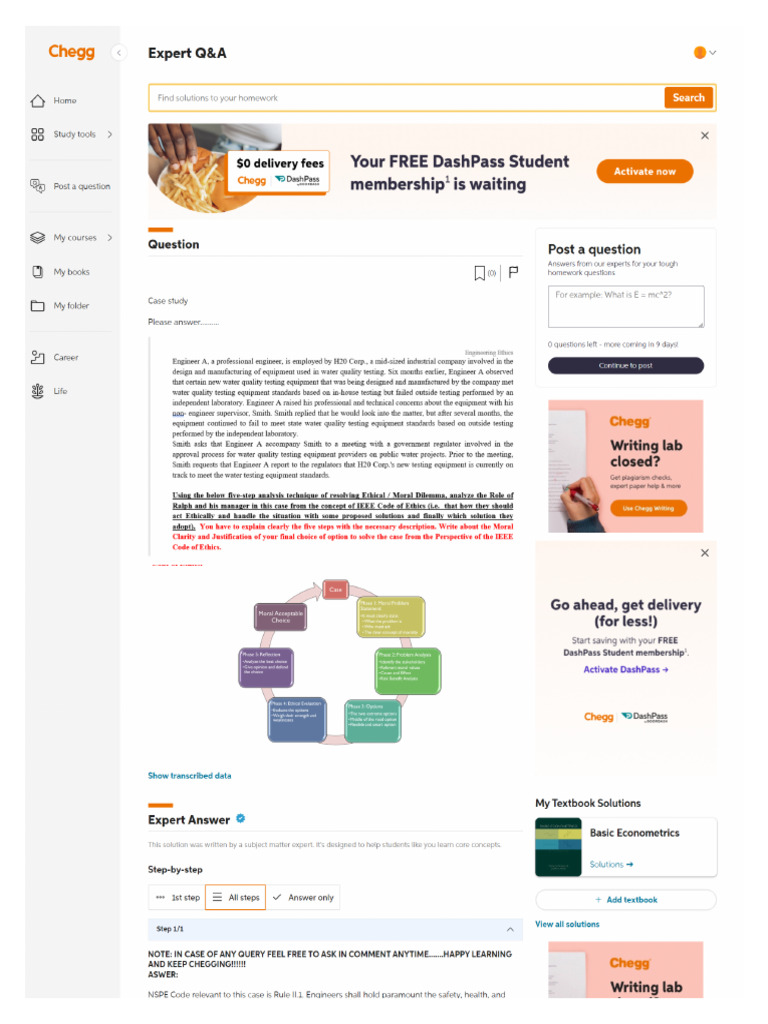 Screencapture Chegg Homework Help Questions and Answers Engineering | PDF Screencapture Chegg Homework Help Questions and Answers Engineering | PDF