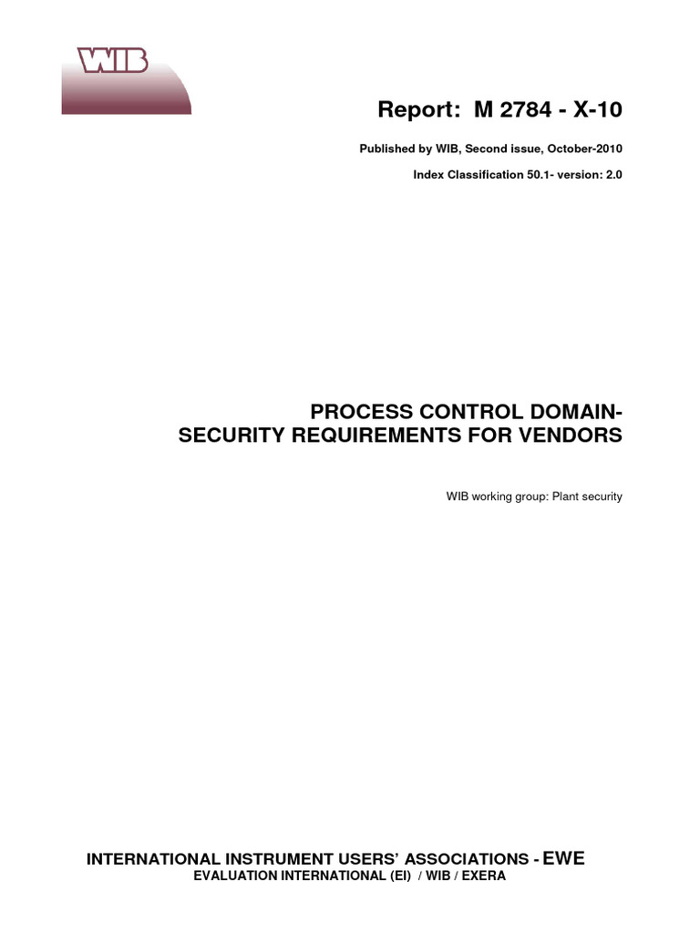 WIB M2784 PCS VendorSecurity v2 | PDF | Computer Network | Computer ...