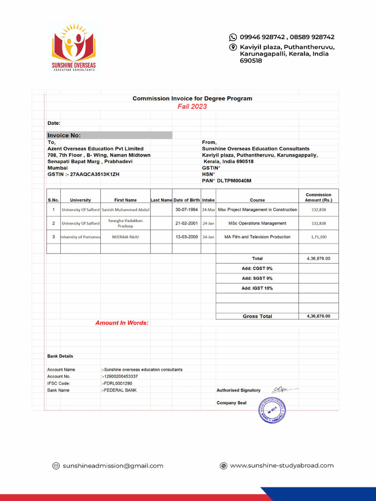 INVOICE Compressed | PDF