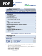 Mini Nutritional Assessment | PDF