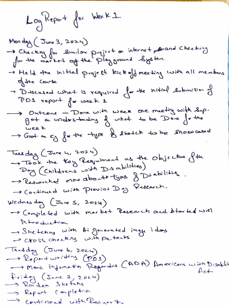 Week 1 LOGbook | PDF