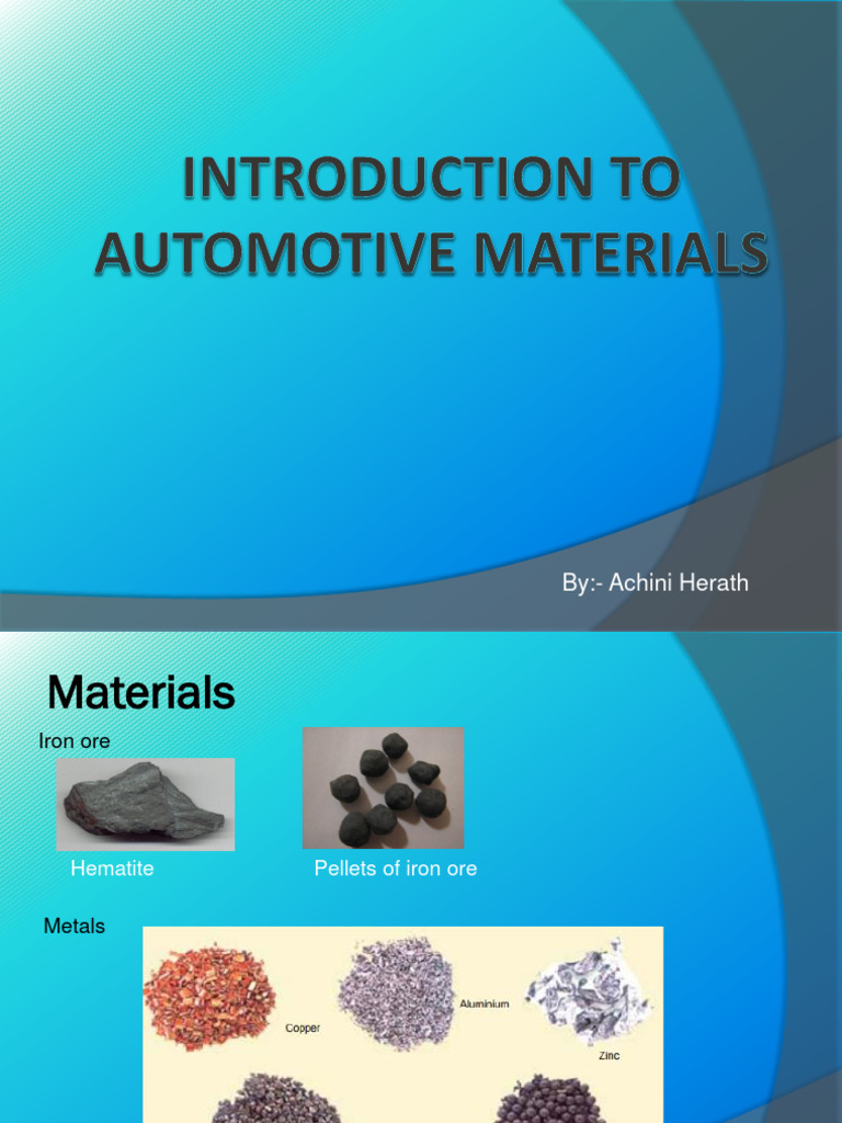 Lec 1-Introduction to Automotive materials 1 | PDF | Ultimate Tensile Strength | Deformation ...