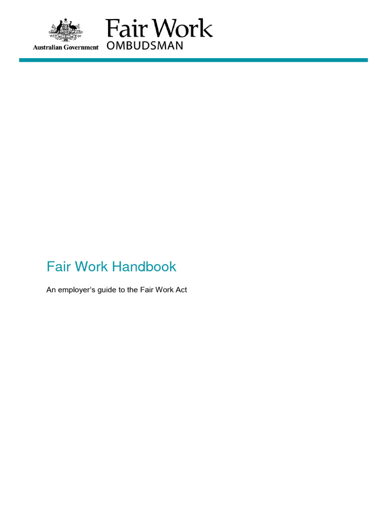 Fair Work Act Employer Guide | PDF | Employment | Layoff