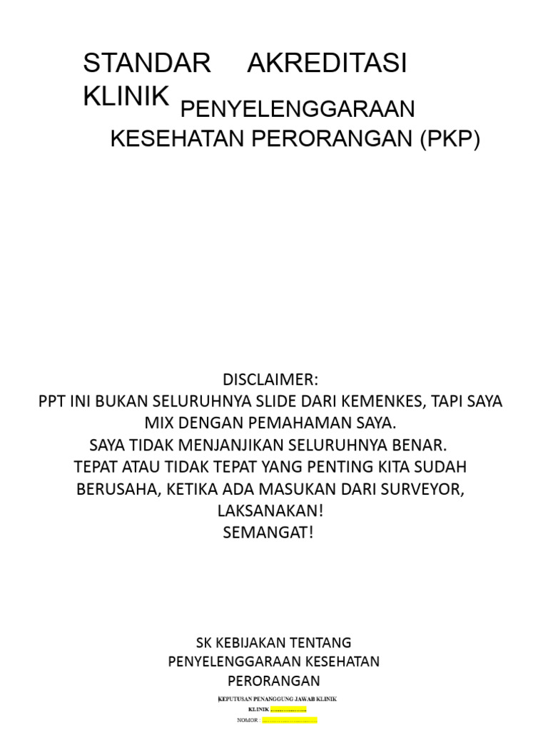 Standar Akreditasi Klinik Bab 3 | PDF | Kesehatan Holistik | Sains & Matematika