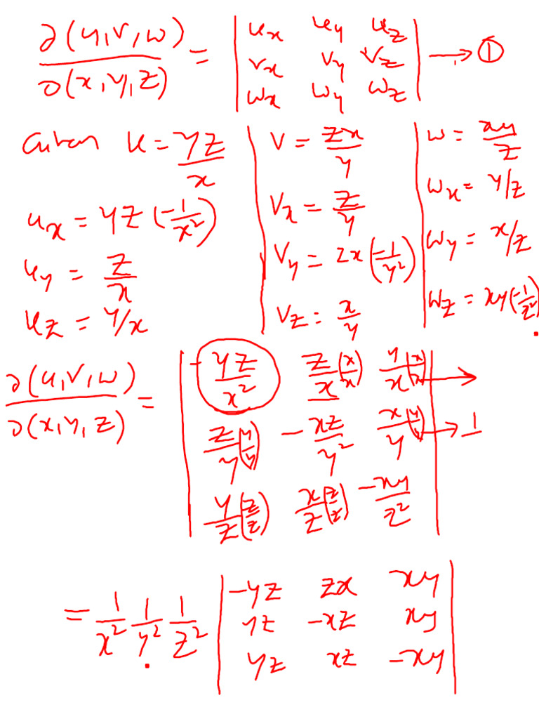 21MAT11 Jacobian Method | PDF