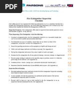 Fire Fighting Equipment Inspection Checklist - 2024 | PDF