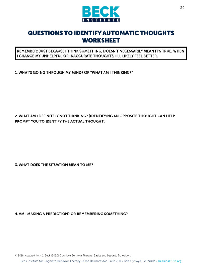 Beck CBT Book | PDF