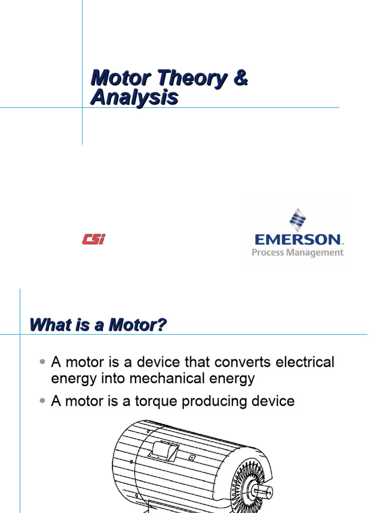 Motor Theory and Maintenance Overview | PDF | Electric Motor ...