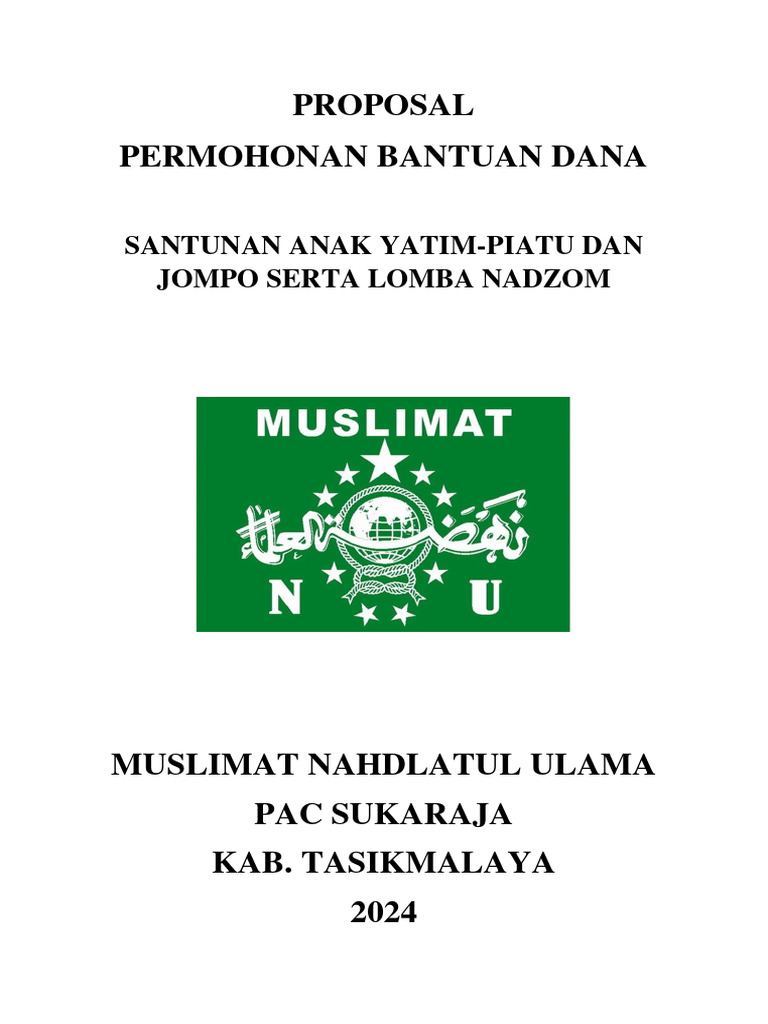 Proposal Muslimat - Ratifikasi | PDF