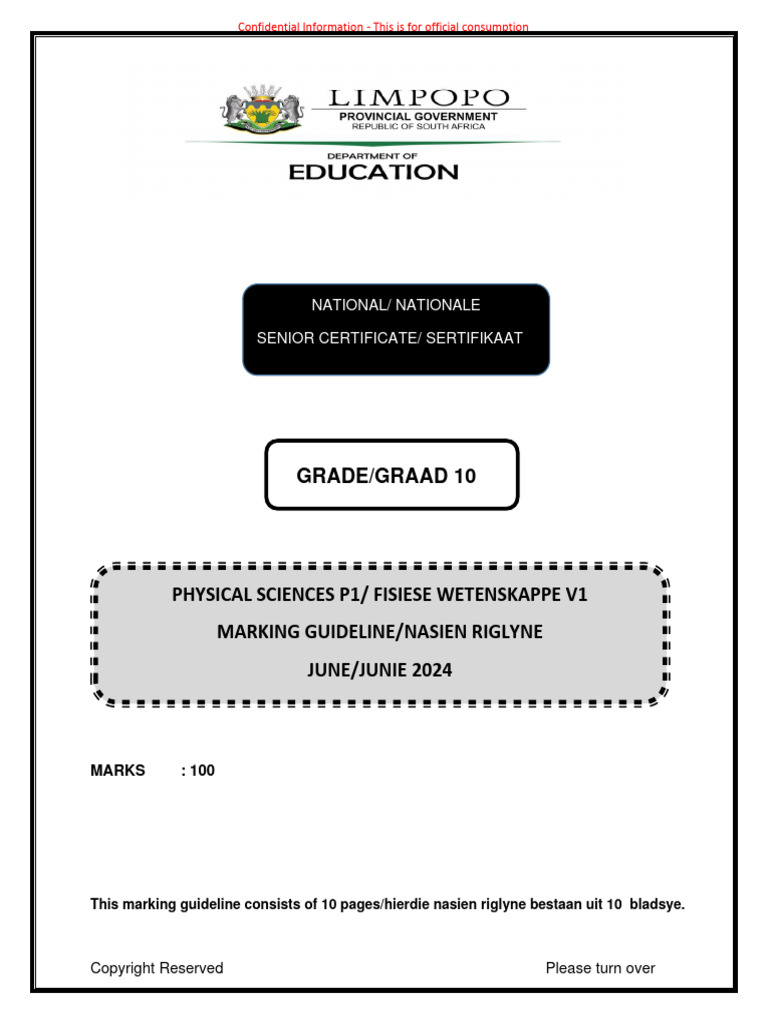 GR 10 p1 PHSC Mid Year Memo Bilingual 2024 | PDF | Radio | Waves