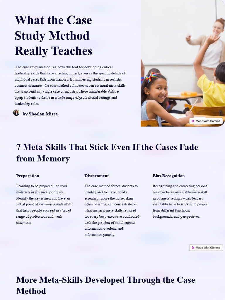 Essential Leadership Skills from Case Studies | PDF | Leadership ...