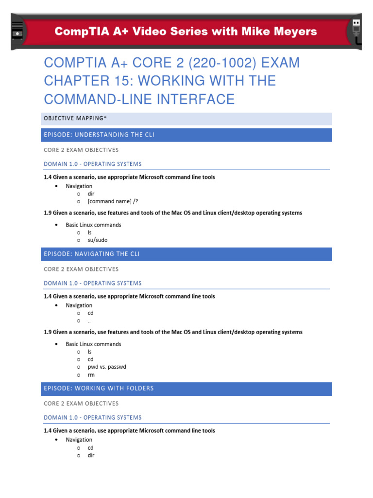 1.1 15 - Objective Mapping - Working With The Command-Line Interface ... 1.1 15 - Objective Mapping - Working With The Command-Line Interface ...