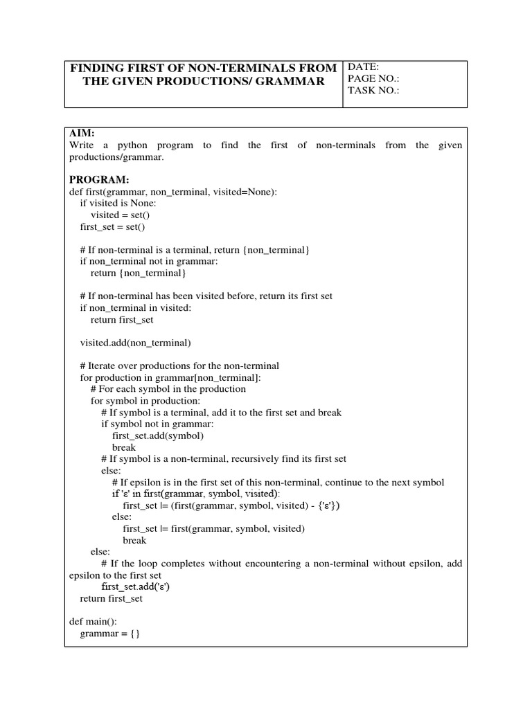 First | PDF | Grammar | Syntax (Logic)