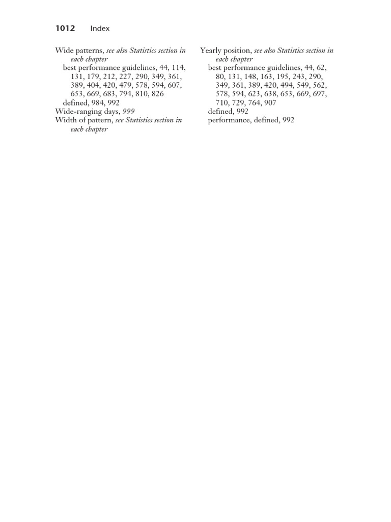 Encyclopedia of Chart Patterns - Thomas Bulkowski (1033-1033) | PDF ...