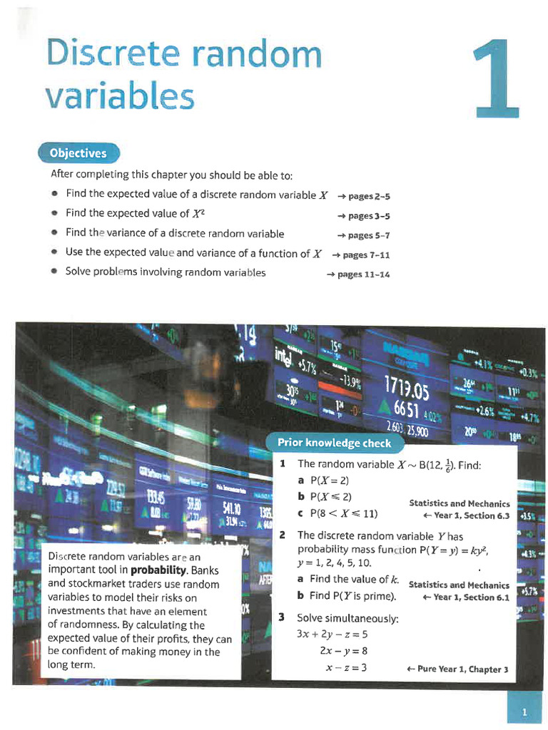 FM Statistics Ch1 Discrete Random Variables | PDF
