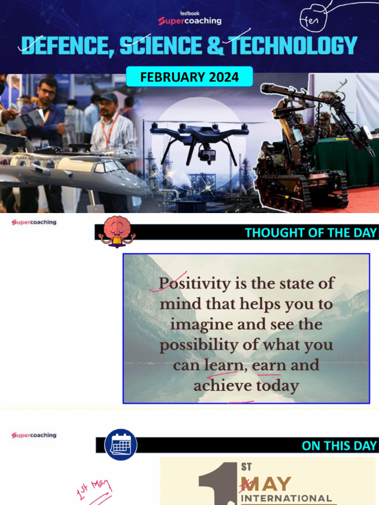 February Month Defence Science&Technology | PDF