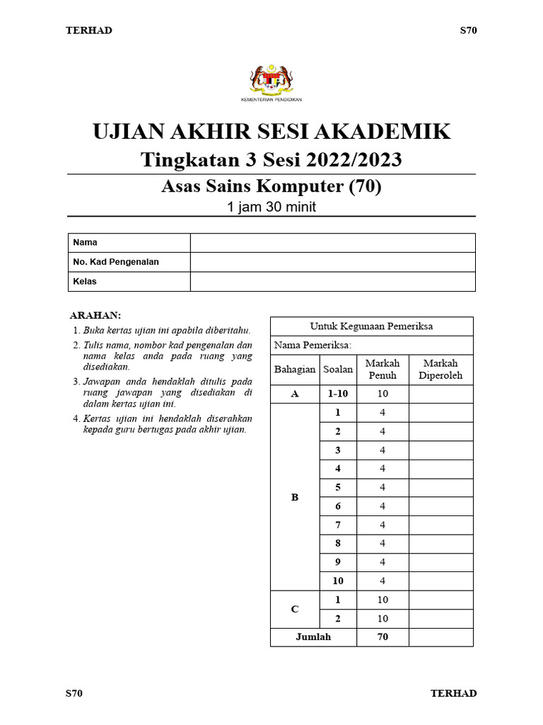 Asas Sains Komputer Pdf