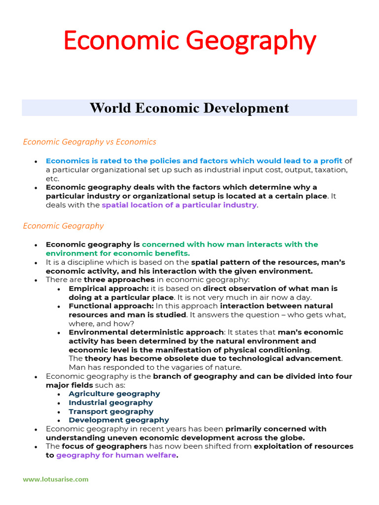 Understanding Economic Geography | PDF | Geography | Economics