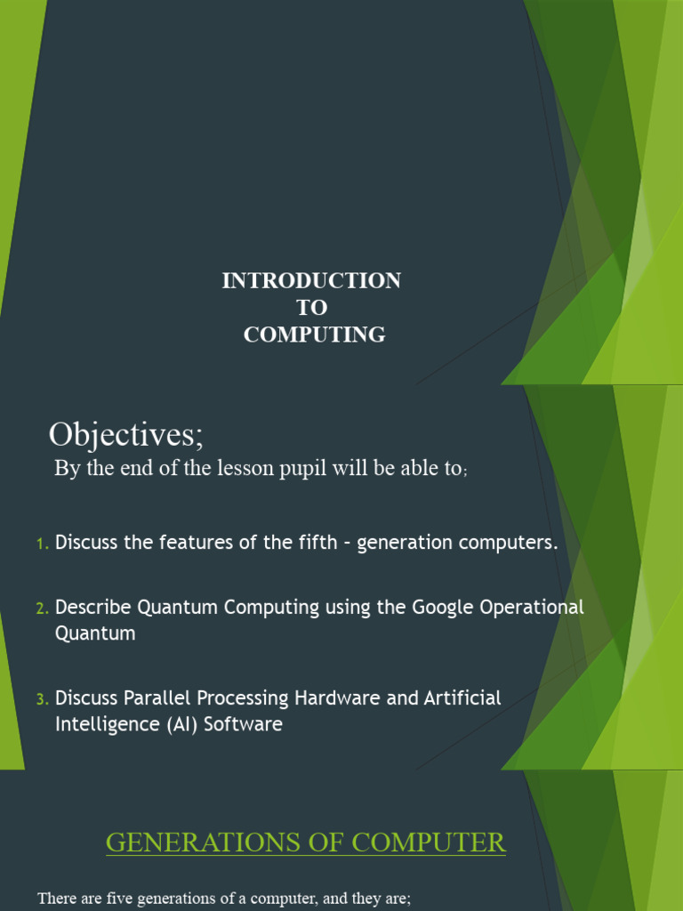 Fifth Generation Computer | PDF | Computing | Quantum Computing