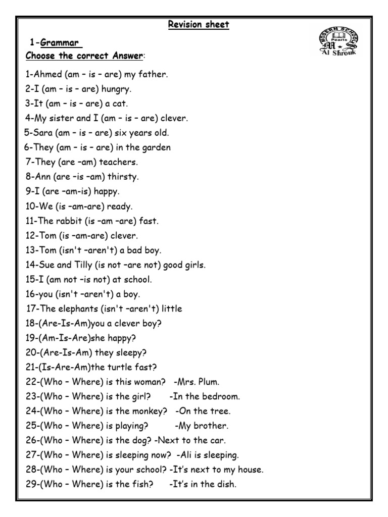 Grammar and Story Revision Exercises | PDF | Language Arts & Discipline ...