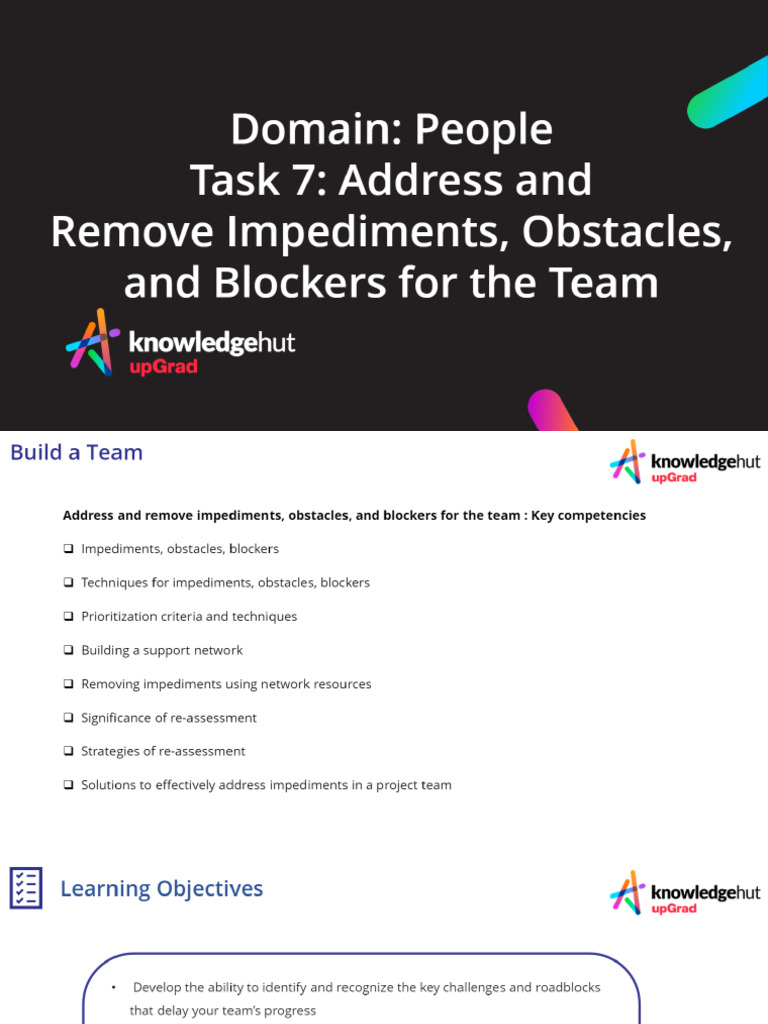 7 Blockers Impedements | PDF