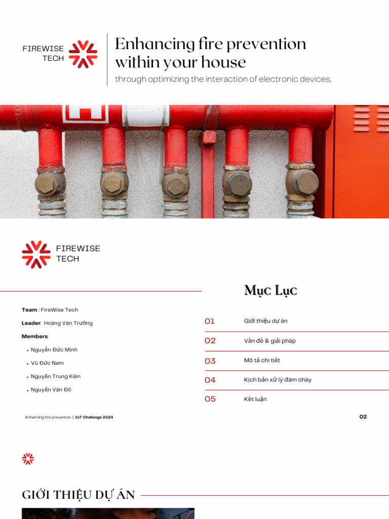 Slide IoT Challenge - Fire Wise Tech | PDF