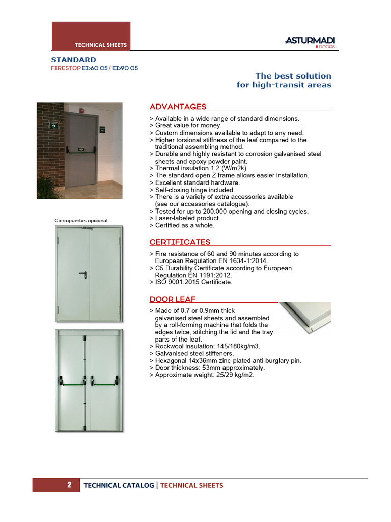 Fire Door Details | Download Free PDF | Door | Sheet Metal
