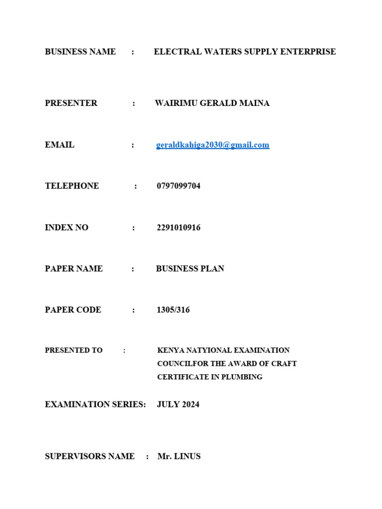 Gerald Maina | PDF | Net Income | Expense